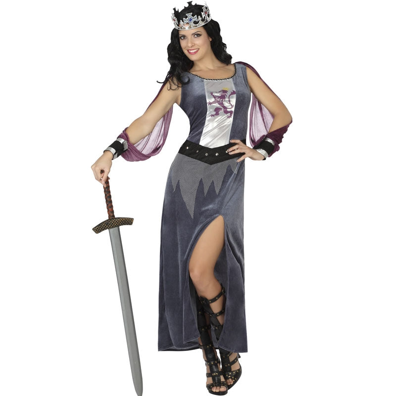 Déguisement Reine médiévale grise pour Femme |【Achat en ligne】