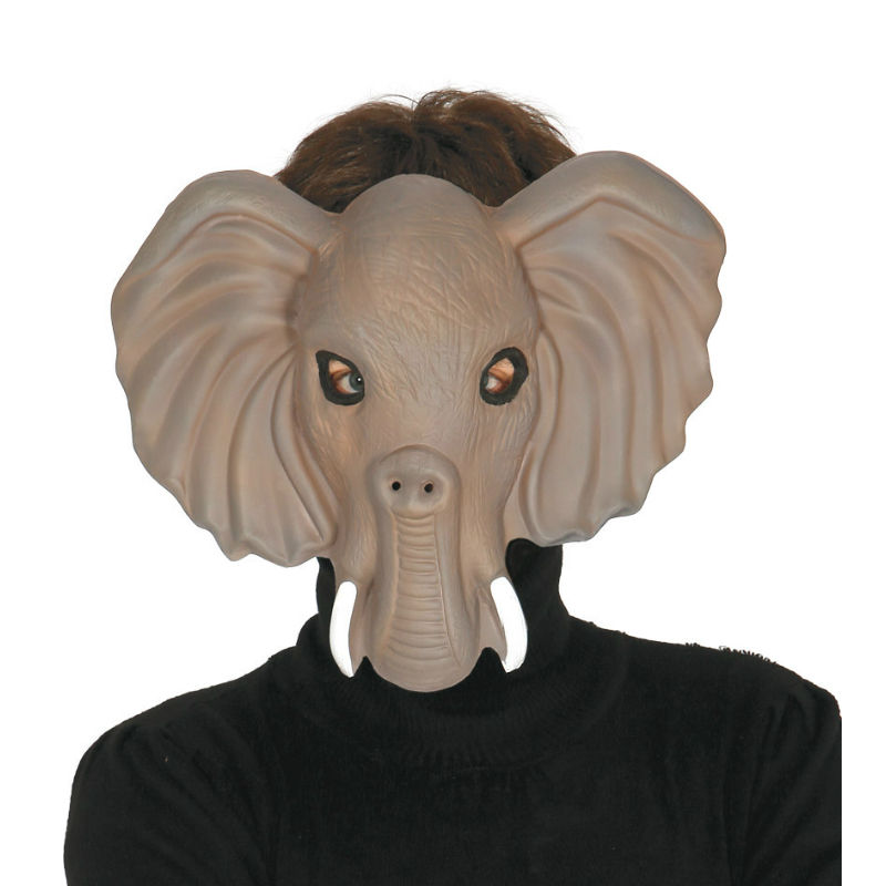 Acheter Masque Éléphant avec cheveux pour votre soirée costumée