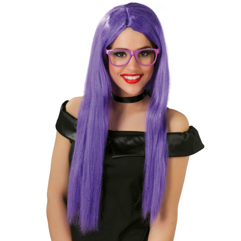 Acheter Perruque Longue Violette pour votre soirée costumée