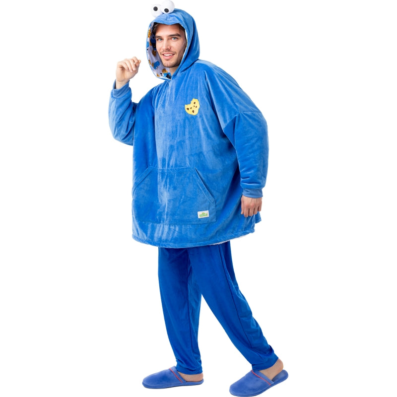 Peignoir polaire Cookie Monster | Licence officielle