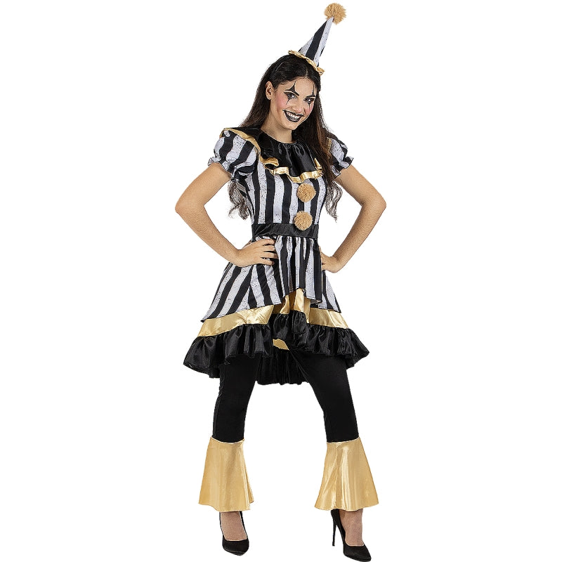 Déguisement Clown macabre pour Femme |【Halloween en ligne】