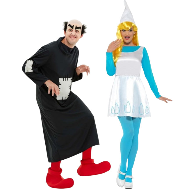 Déguisements Gargamel et Schtroumpfette adultes pour couples