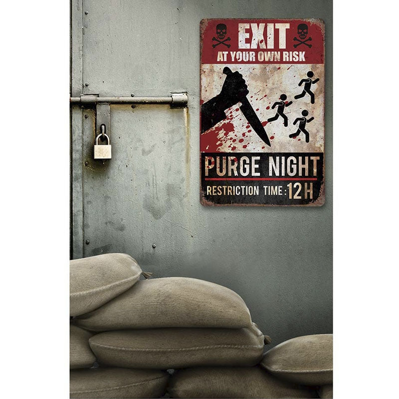 Découvrez Affiche Nuit de purge du danger pour Halloween [Expédition ...