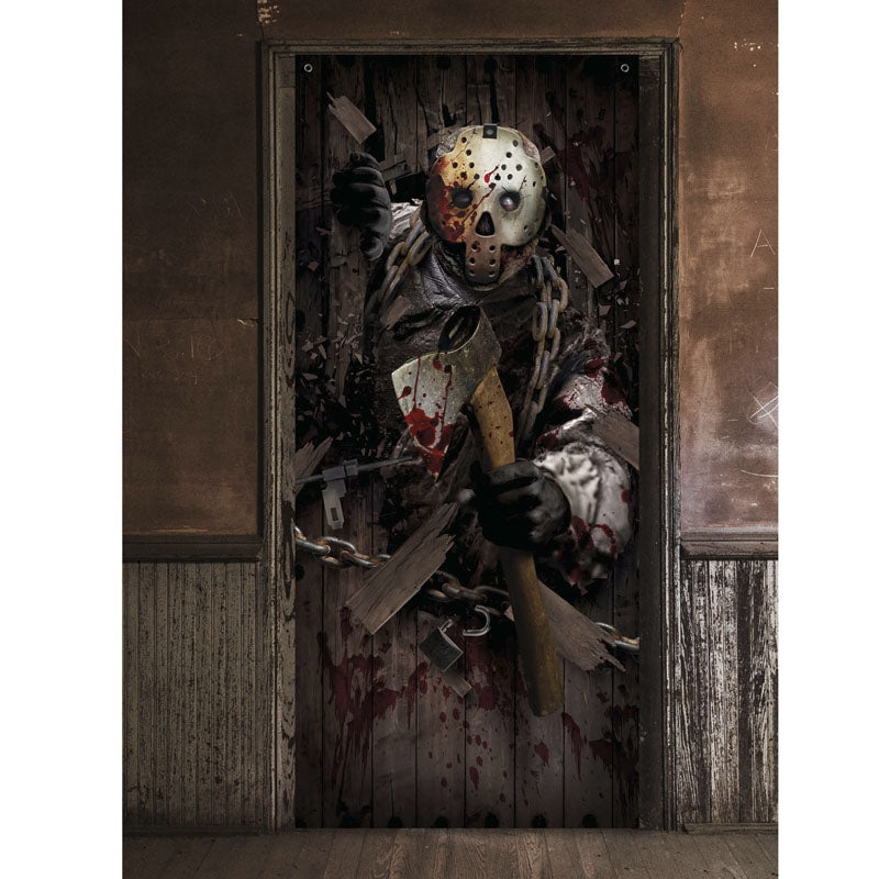 Découvrez Décoration de porte Jason Voorhees pour Halloween [Expédition ...