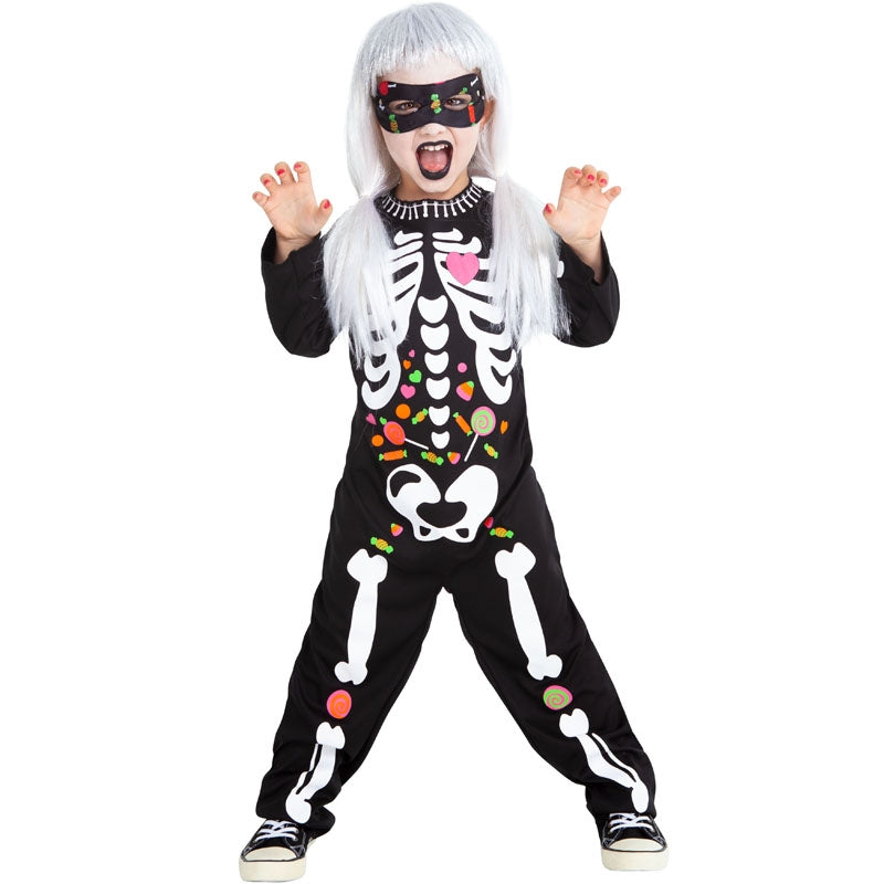 Déguisement Bonbons Squelette pour fille |【Boutique Halloween】