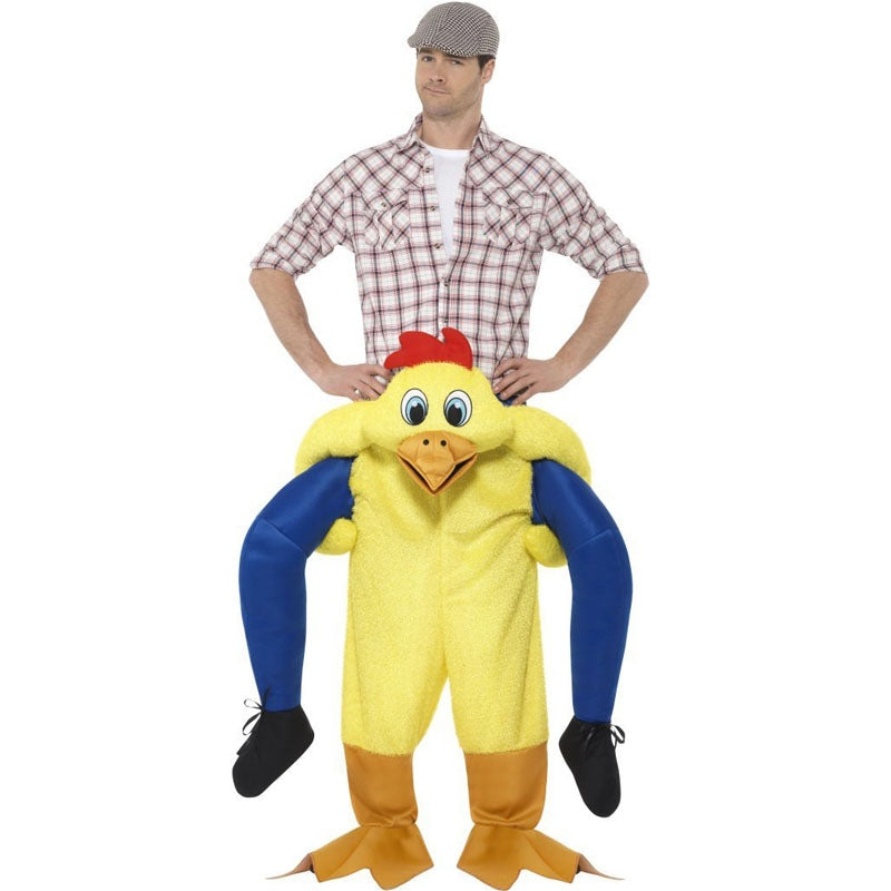 Disfraz Pollo Corral a Hombros para Adulto |【Envío en 24h】