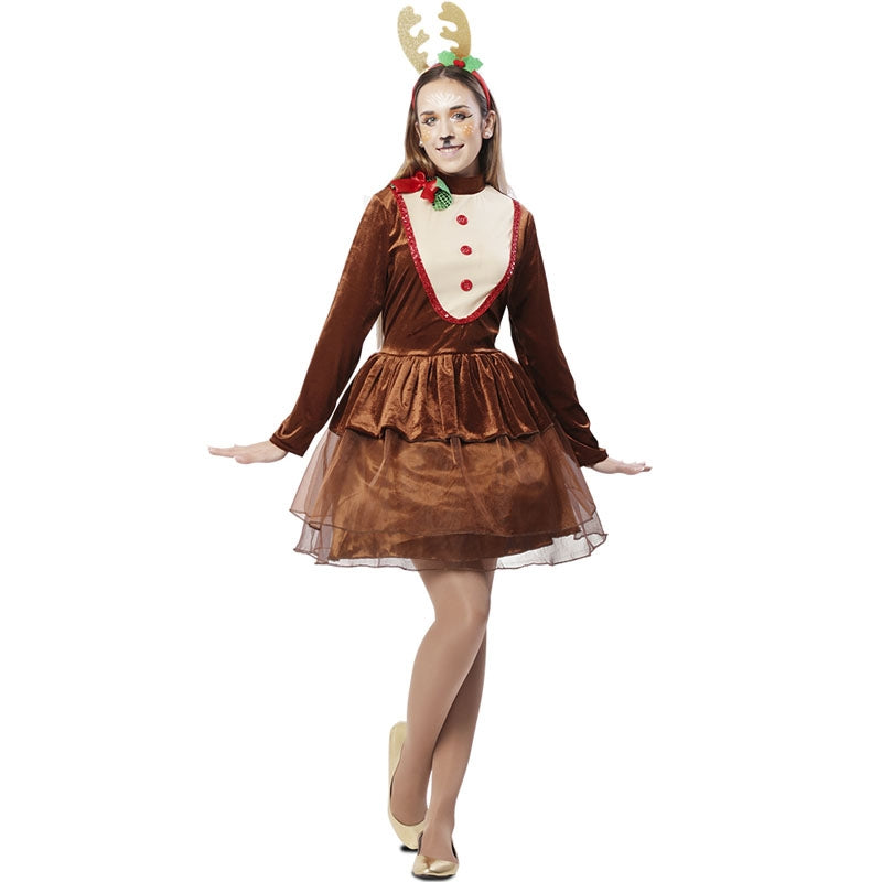 Déguisement Renne de Noël femme de Noël |【Achat en ligne】