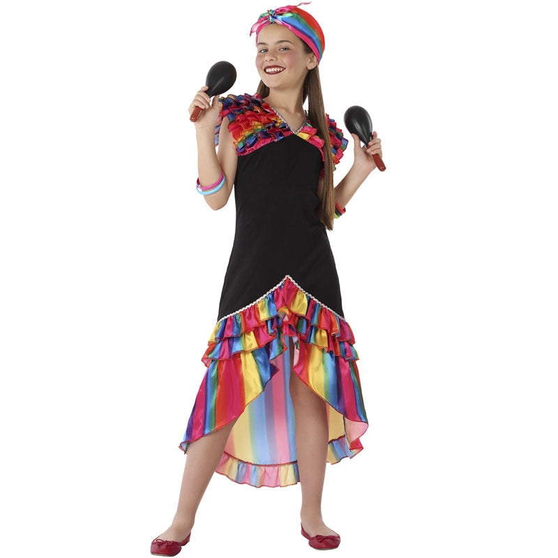 Déguisement Rumba Multicolore pour Fille【Achat en ligne】