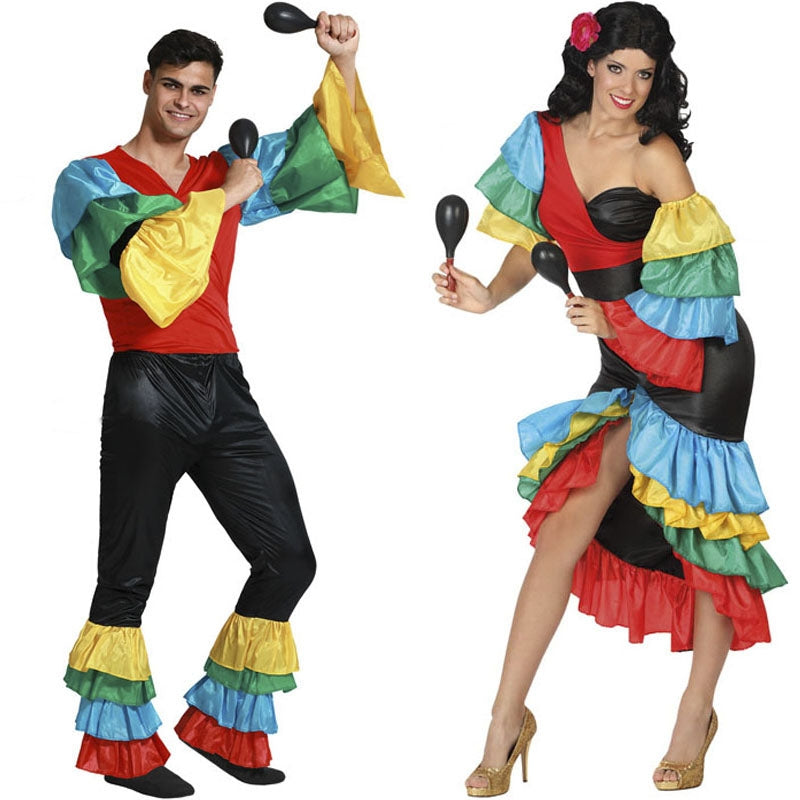 Déguisements Danseurs Rumba Brésil adultes pour couples en ligne