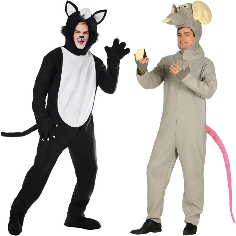 Déguisements chat et rat adultes pour couples